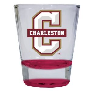 R and R Imports College of Charleston 2 ounce Color Shot Glasses Red Officially Licensed Collegiate Product