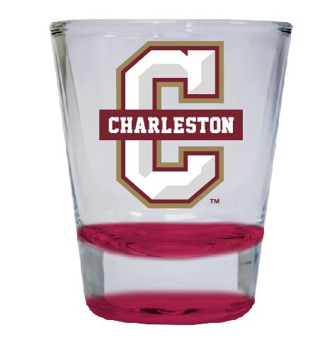 R and R Imports College of Charleston 2 ounce Color Shot Glasses Red Officially Licensed Collegiate Product