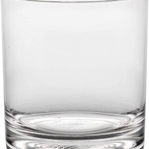 PartyProof Unbreakable Cocktail Tumbler Drinking Glasses 12oz Whiskey or Scotch Glass Reusable Tritan Shatterproof Plastic, Set of 4, Dishwasher Safe, Outdoors Drinkware Camping Cups