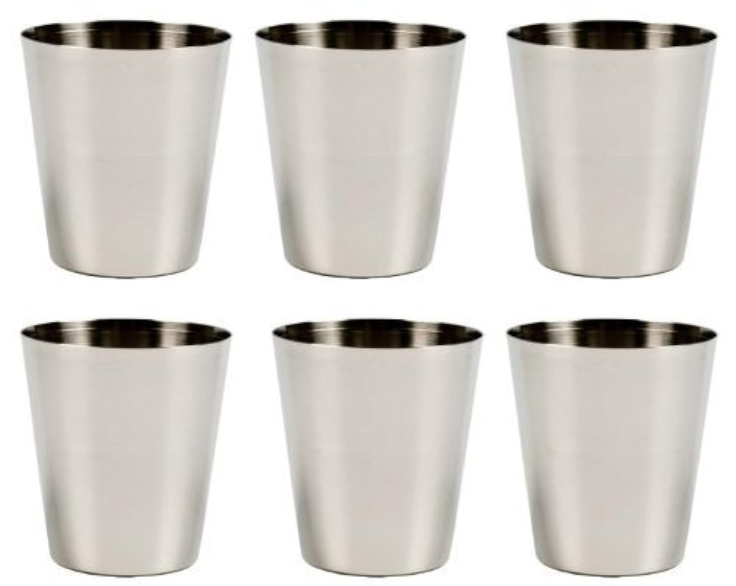 Stainless Steel Shot Glass, 2 Ounce - Set of 6