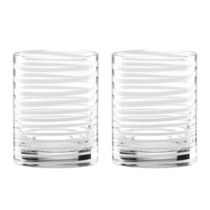 kate spade new york white charlotte street 2pc dof glass set, 1.90 lb