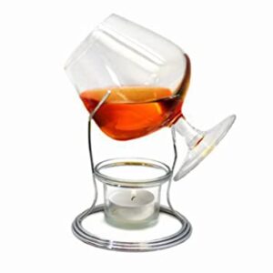 Vin Bouquet Brandy & Cognac Warmer, Stainless Steel, Silver, 20 x 15 x 11.5 cm