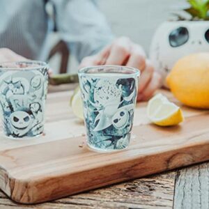 Disney Nightmare Before Christmas Inkblots 2-Ounce Mini Shot Glasses | Set Of 4