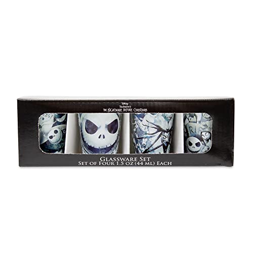 Disney Nightmare Before Christmas Inkblots 2-Ounce Mini Shot Glasses | Set Of 4