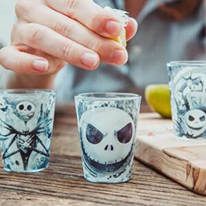 Disney Nightmare Before Christmas Inkblots 2-Ounce Mini Shot Glasses | Set Of 4