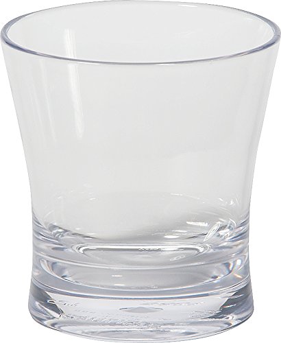 Carlisle FoodService Products Alibi Rocks Glass for Restaurant, Kitchen, and Bar, Plastic, 9 Ounces, Clear