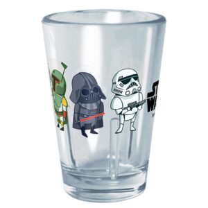 fifth sun star wars character doodles tritan shot glass - clear - 2 oz.