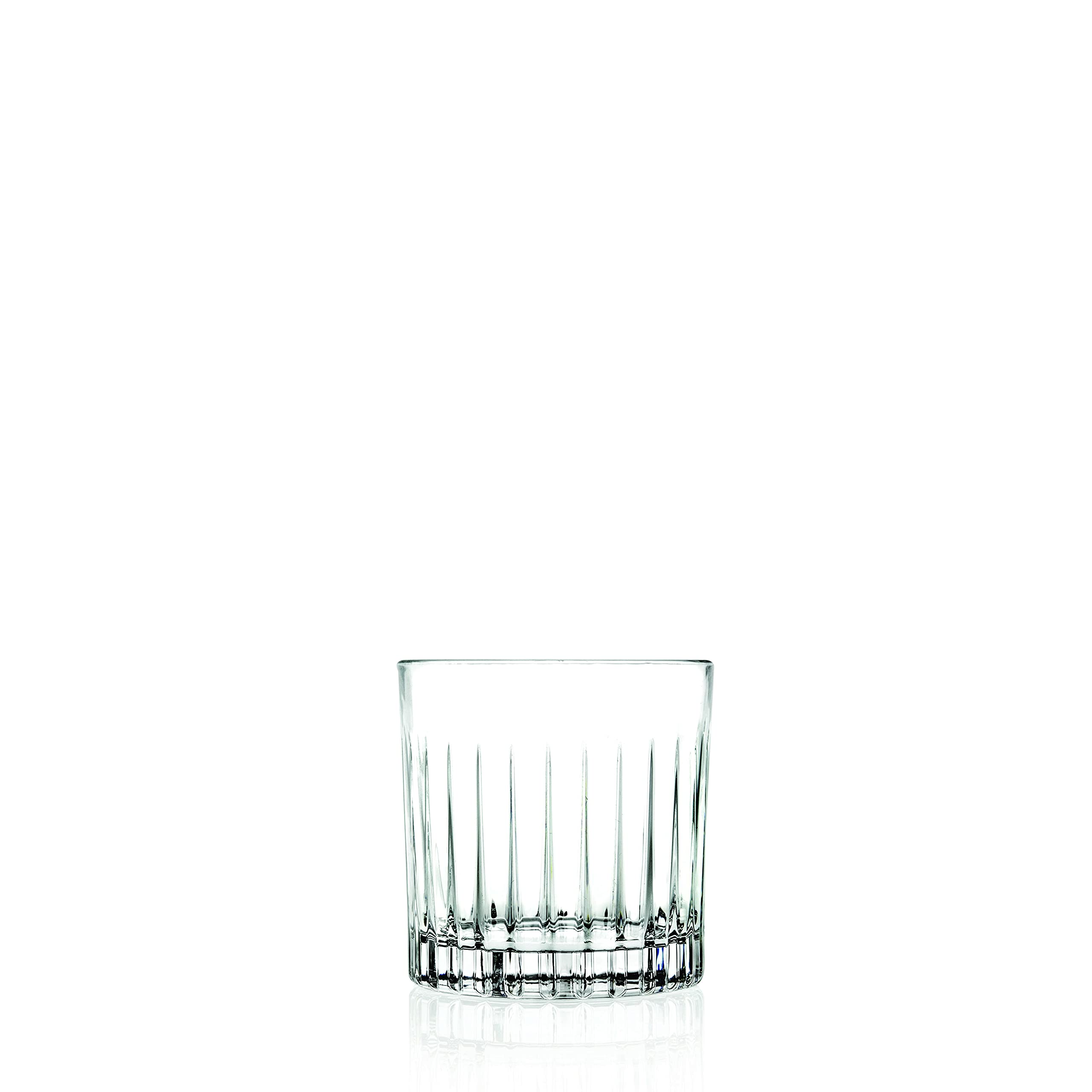 Barski Tumbler Glass - Double Old Fashioned - Set of 6 - Glasses - Designed DOF Crystal Glass Tumblers - For Whiskey - Bourbon - Water - Beverage - Drinking Glasses - 12 oz. - Made in Europe