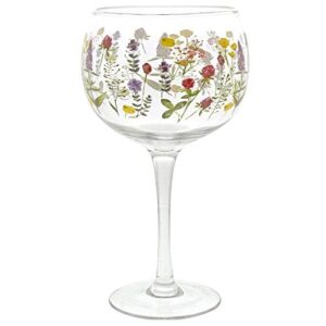 Ginology Wildflowers Copa Glass