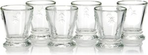 la rochere set of 6, 2-ounce napoleon bee egg cups/shot glasses