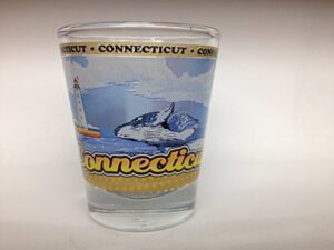 connecticut state shot glass wraparound