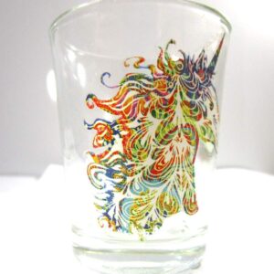 World Buyers Set of 3 Decorative shot glasses with 3 variation images Product Dimensions: 1.3125Dia x2.375 H (Unicorns)