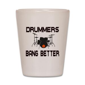 cafepress drummers bang unique and funny shot glass