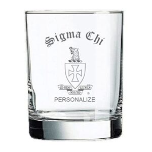 greekgear sigma chi old style glass transparent