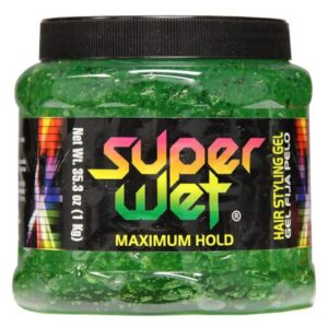 super wet hair styling gel green, 2.2 pound