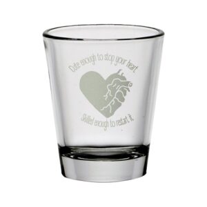 cute nurse shot glass (clear)