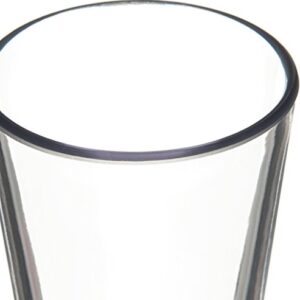 Carlisle FoodService Products Alibi Shot Glass Clear Glass for Restaurant, Kitchen, and Bar, Plastic, 3 Ounces, Clear