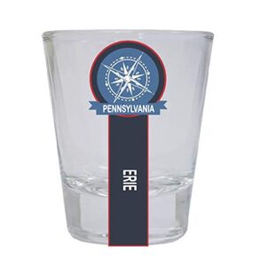 erie pennsylvania nautical souvenir round shot glass