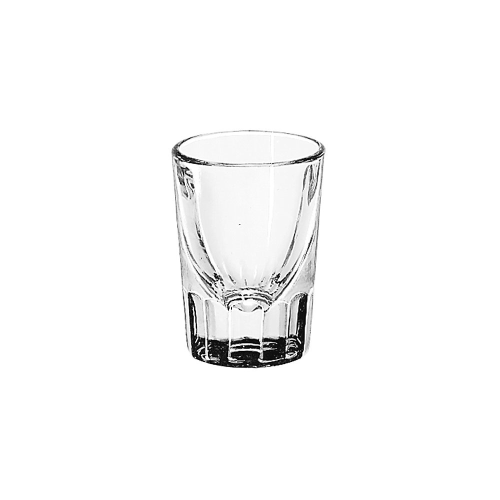 Libbey 5126/A0007 Lined Fluted 2 Ounce Whiskey Glass - Dozen