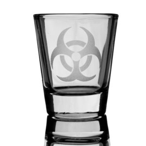 2oz biohazard shot glass