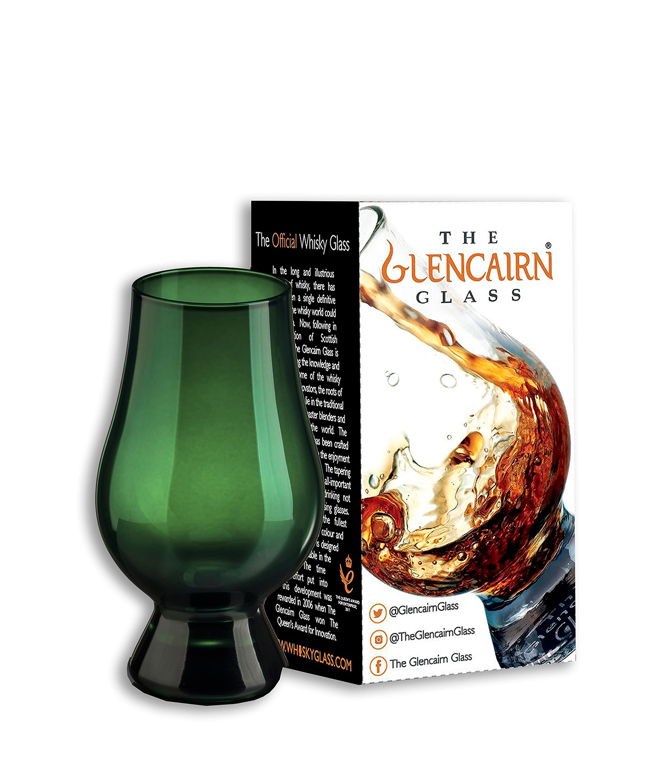 GLENCAIRN GREEN WHISKY GLASS IN GIFT CARTON