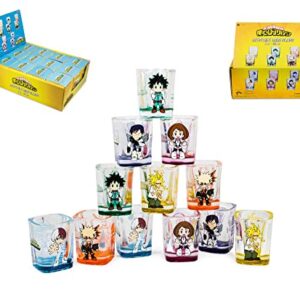 JUST FUNKY My Hero Academia 2-Ounce Square Shot Glass Blind Pack | One Random