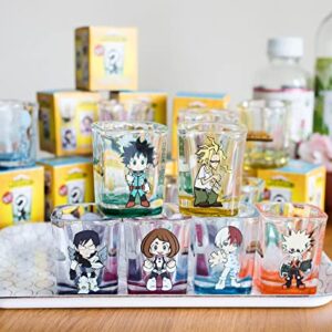 JUST FUNKY My Hero Academia 2-Ounce Square Shot Glass Blind Pack | One Random