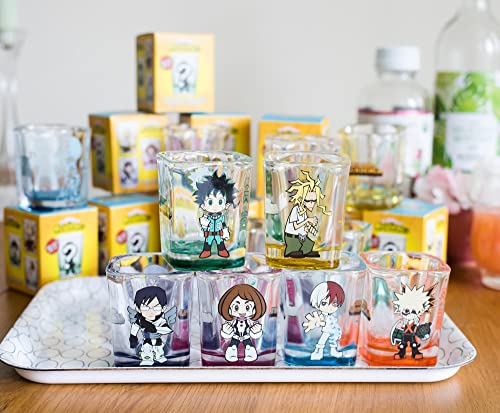 JUST FUNKY My Hero Academia 2-Ounce Square Shot Glass Blind Pack | One Random