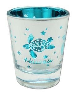 Honu Aloha Hawaii Metallic Shot Glass