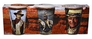 john wayne shot glass set, 3 pack