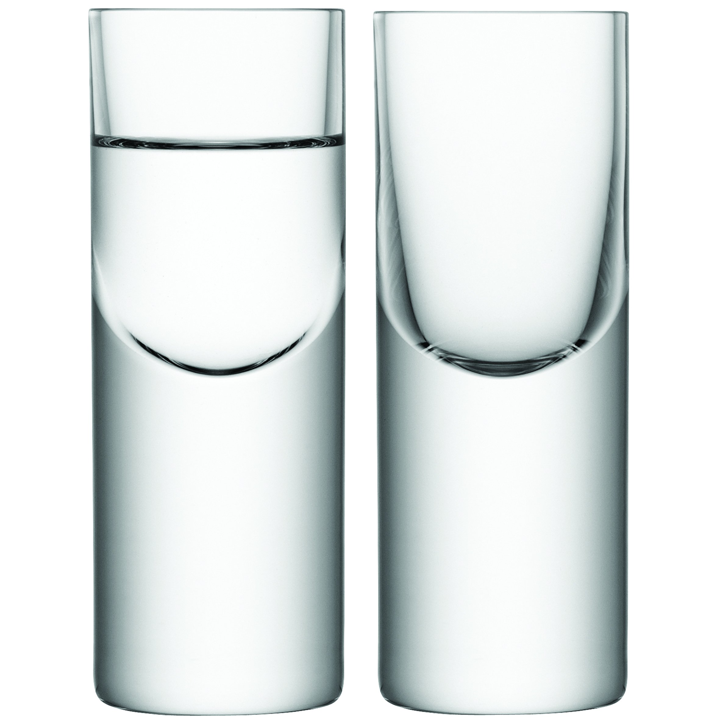 LSA International Boris Shot Glass Clear x 2, 1.7 fl oz/H4.75in, set of 2