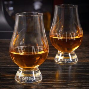 engraved glencairn glasses, set of 2 (personalized gift)