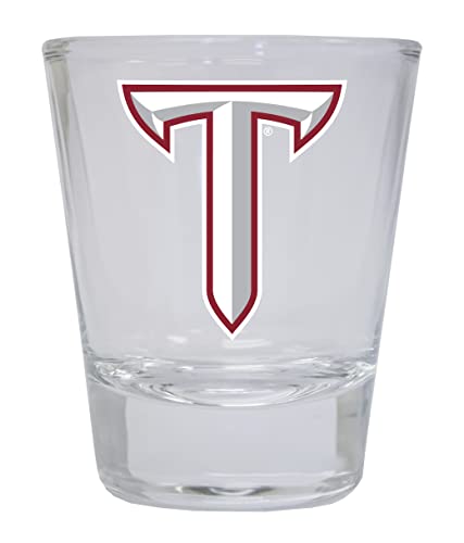 R and R Imports Troy University Round Shot Glass 4-Pack Officially Licensed Collegiate Product