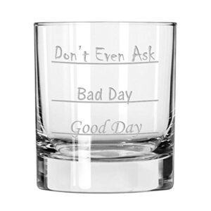 funny scotch whiskey glass, unique old-fashioned liquor glass cup with text for adult men and women