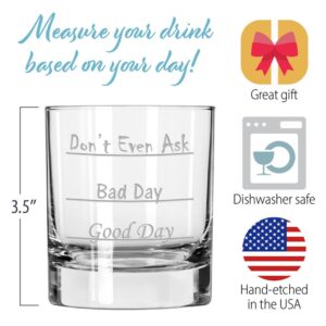 Funny Scotch Whiskey Glass, Unique Old-Fashioned Liquor Glass Cup with Text for Adult Men and Women