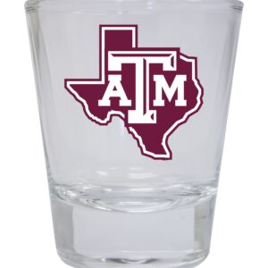 R and R Imports Texas A&M Aggies Round Shot Glass Officially Licensed Collegiate Product