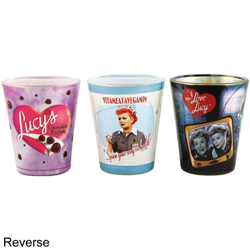 I Love Lucy Shot Glass Set of Three