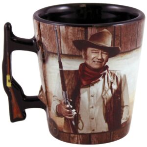 john wayne shot glass with rifle handle