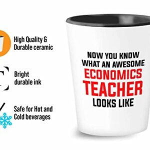 Subject Teacher Shot Glass 1.5oz - economics teacher looks - Economics Teacher Financial Analyst Finance Statistician