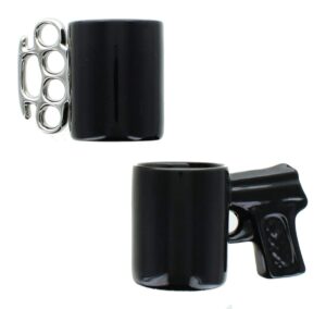 knuckle buster & pistol 2oz shotglass 2-pack