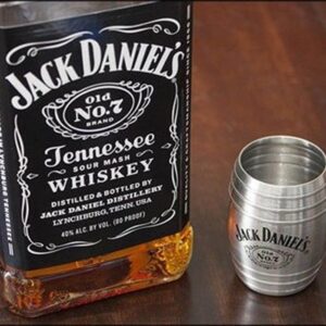 Jack Daniel's Medium Barrel Stainless Steel Shot Glass 2oz