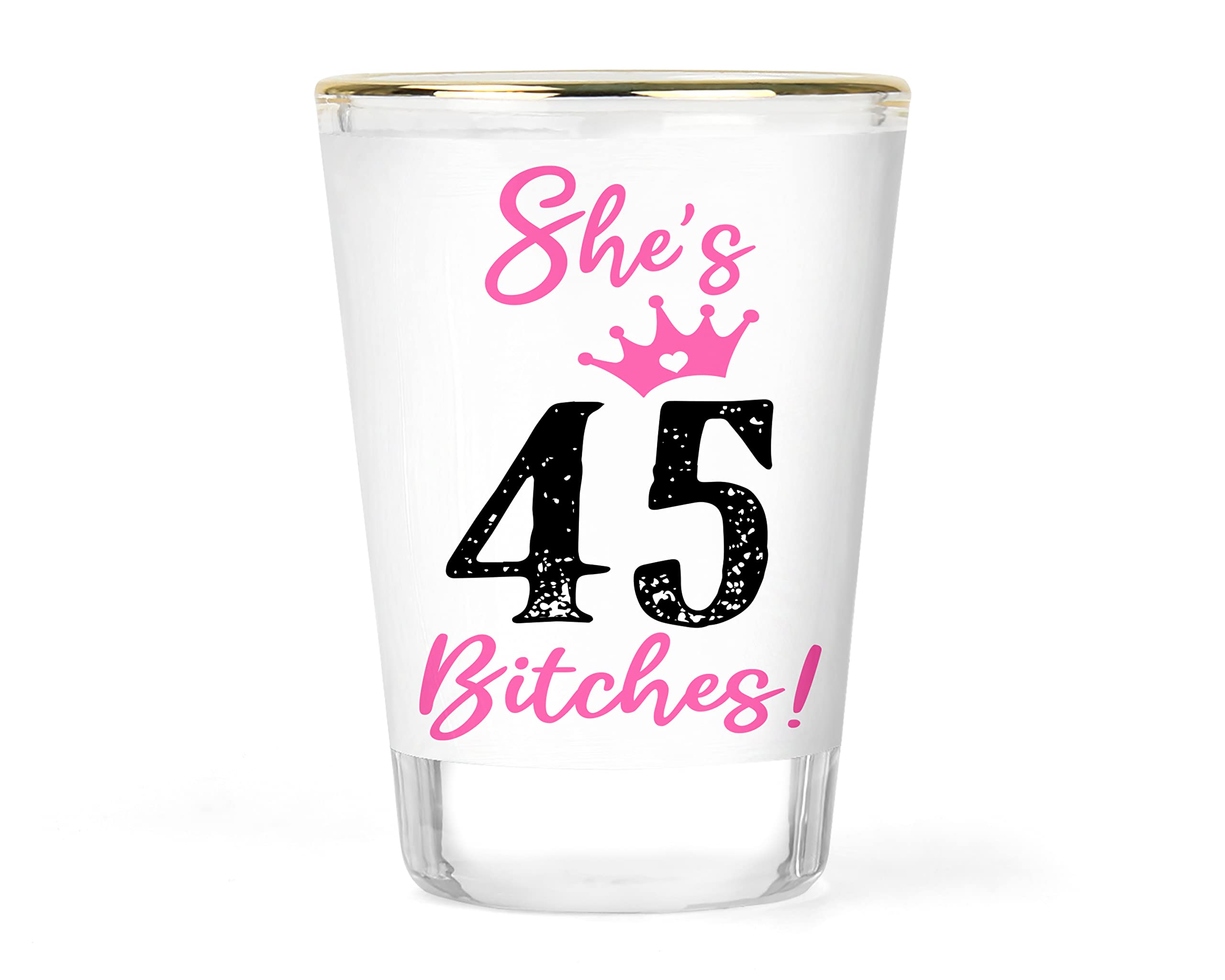 Birthday Shot Glass | She's 21 Bitches | Bday Party Shot Glasses | Birthday Celebration Shot Glass | Custom Birthday Gift | Bday Glass | Personalized Happy Birthday