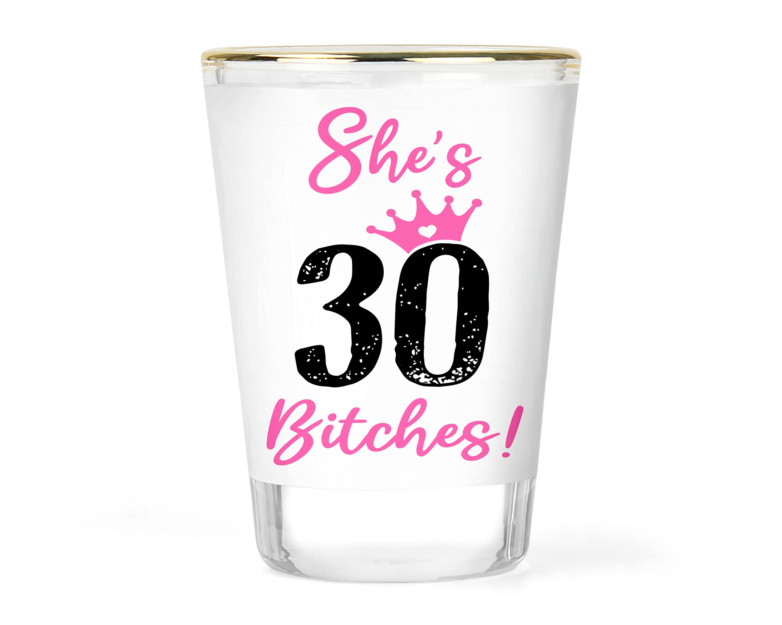 Birthday Shot Glass | She's 21 Bitches | Bday Party Shot Glasses | Birthday Celebration Shot Glass | Custom Birthday Gift | Bday Glass | Personalized Happy Birthday