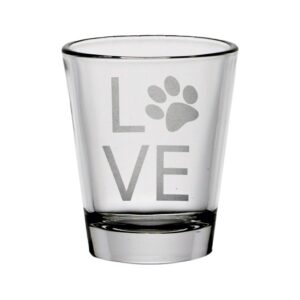 Pet Love Shot Glass (Clear)