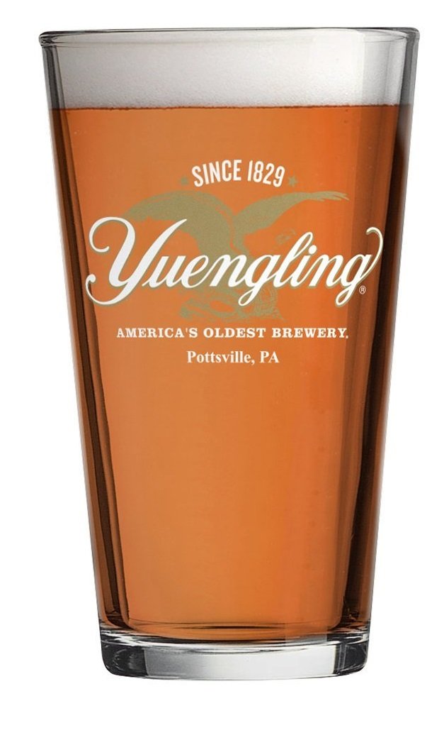 Yuengling Brewery Eagle logo Since 1829 Beer Pint Glass