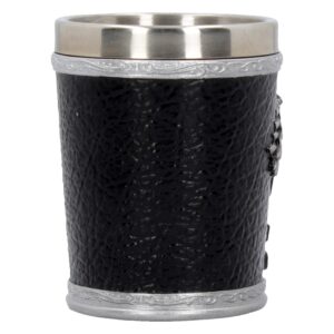 Nemesis Now B4452N9 Winter is Coming Game of Thrones Shot Glass 7cm Black, Resin w/Stainless Steel insert