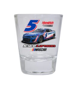 r and r imports #5 kyle larson nascar officially licensed round shot glass