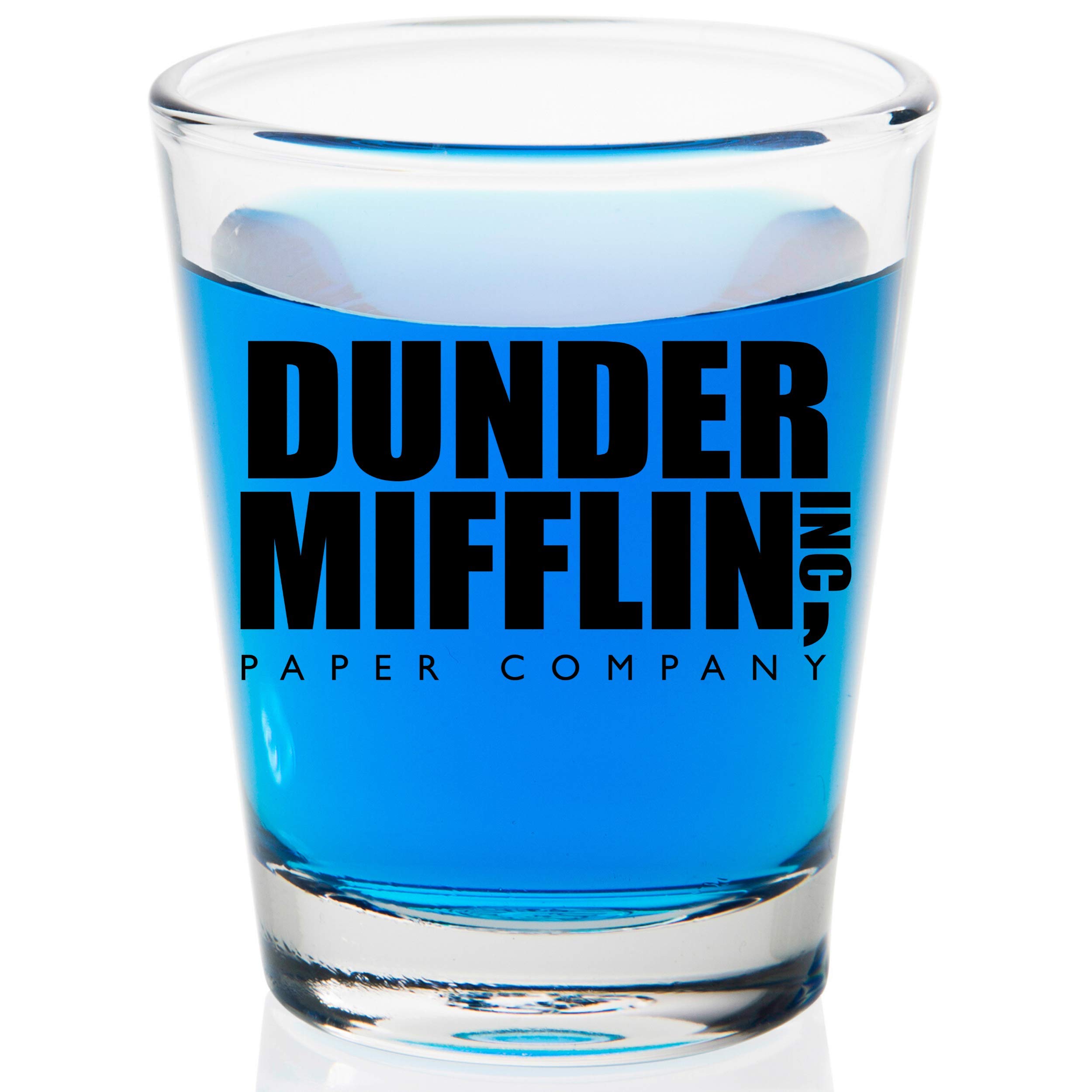 COOL AF Dunder Mifflin Shot Glass - The Office Gifts - For Men And Women - The Office Merchandise Funny Gift Shot Glasses