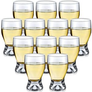 irenare 12 pcs mini shot glasses clear shot glass set 2 oz cute shot glasses small glass shot glasses for wedding wine beer brandy sniffers liquor