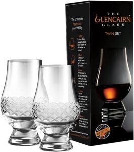 glencairn the diamond cut twin pack scotch whisky tasting glasses